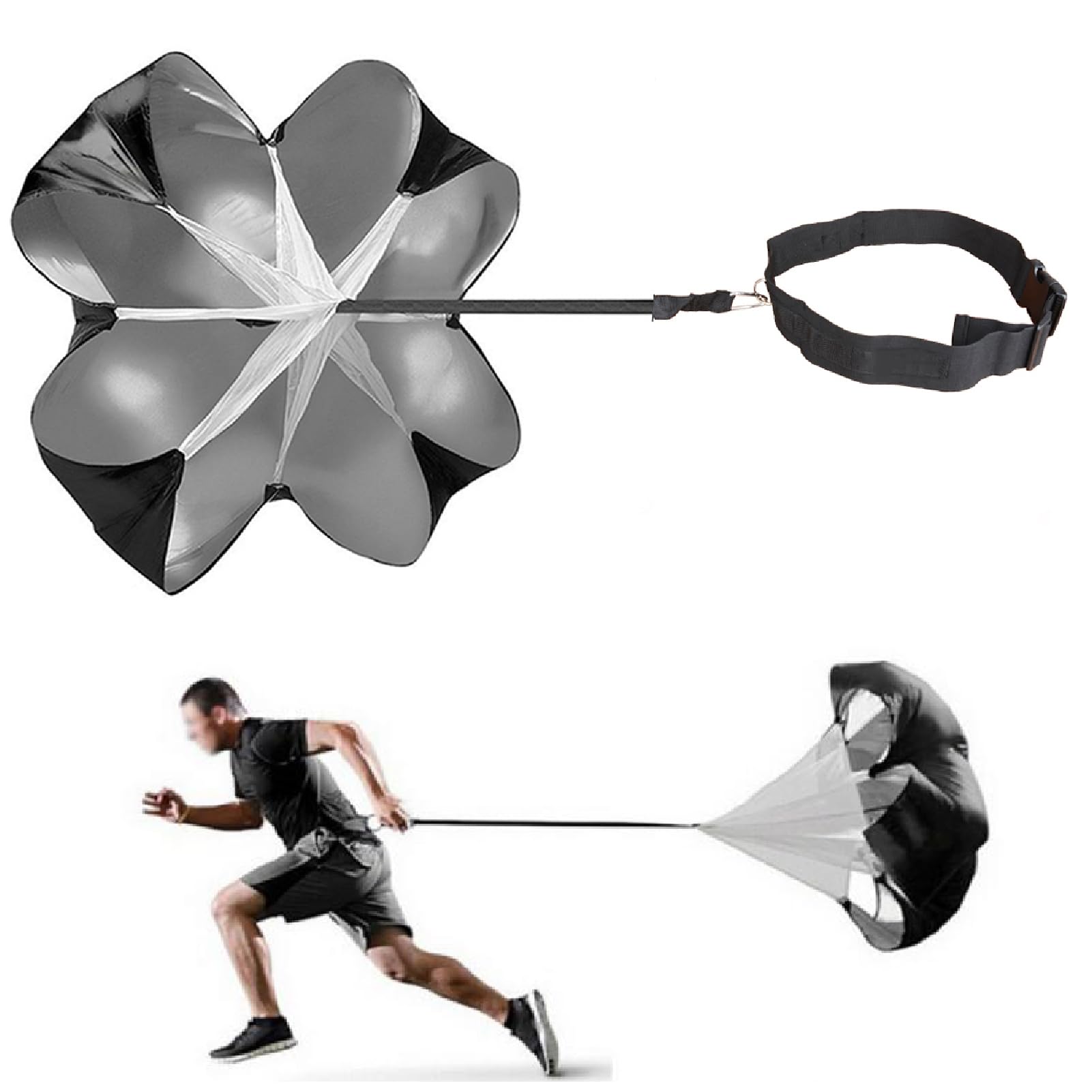 Snapklik.com : Speed Training Resistance Parachute Running Chute Power ...