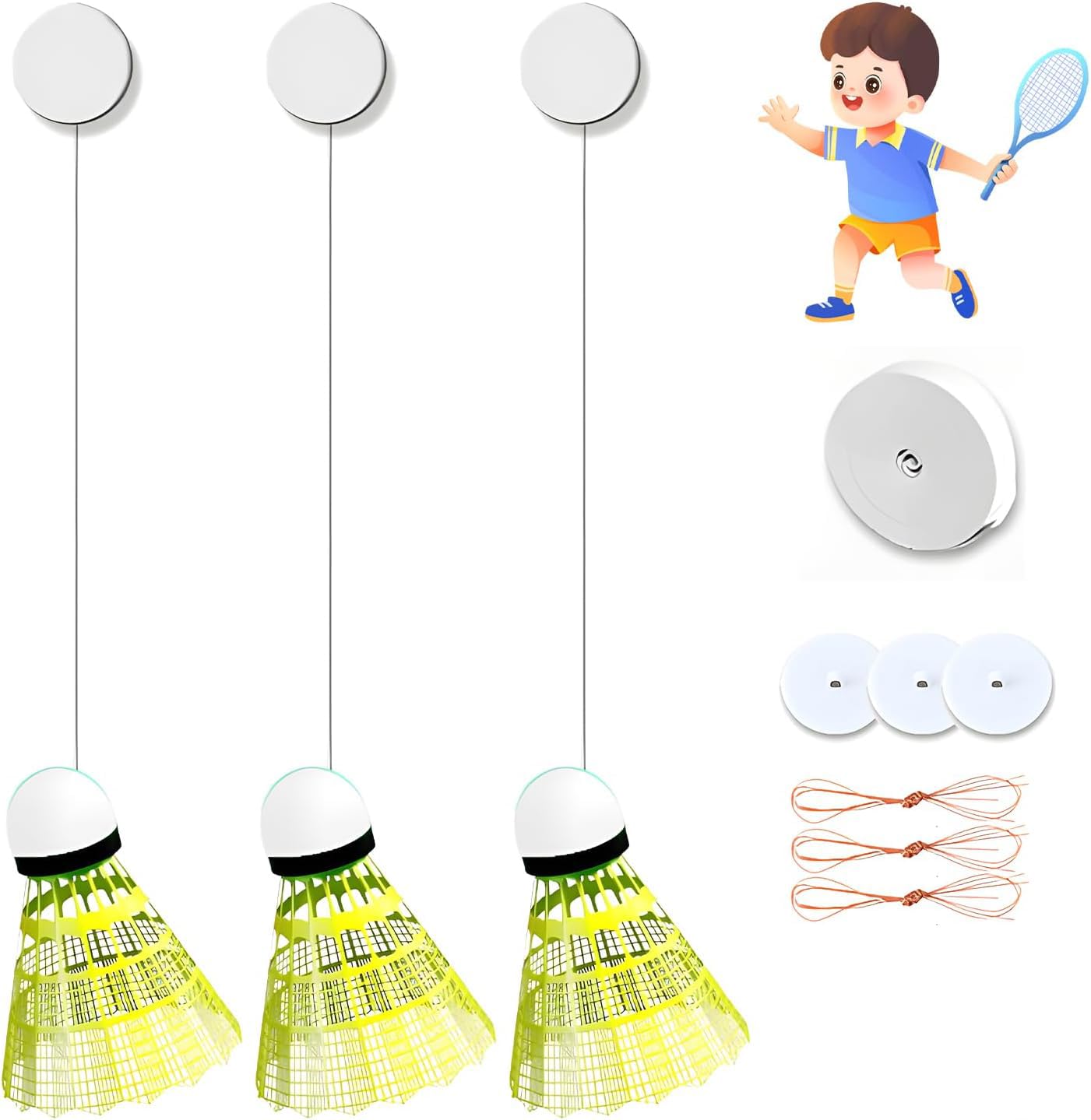 Buy Optifit® Automatic Rebound Badminton Trainer, Badminton Rebound ...