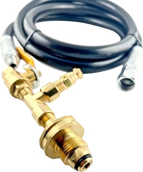 Amazon.com : 72'' Partial Pol Liquid Propane Transfer Hose Kit Tank ...