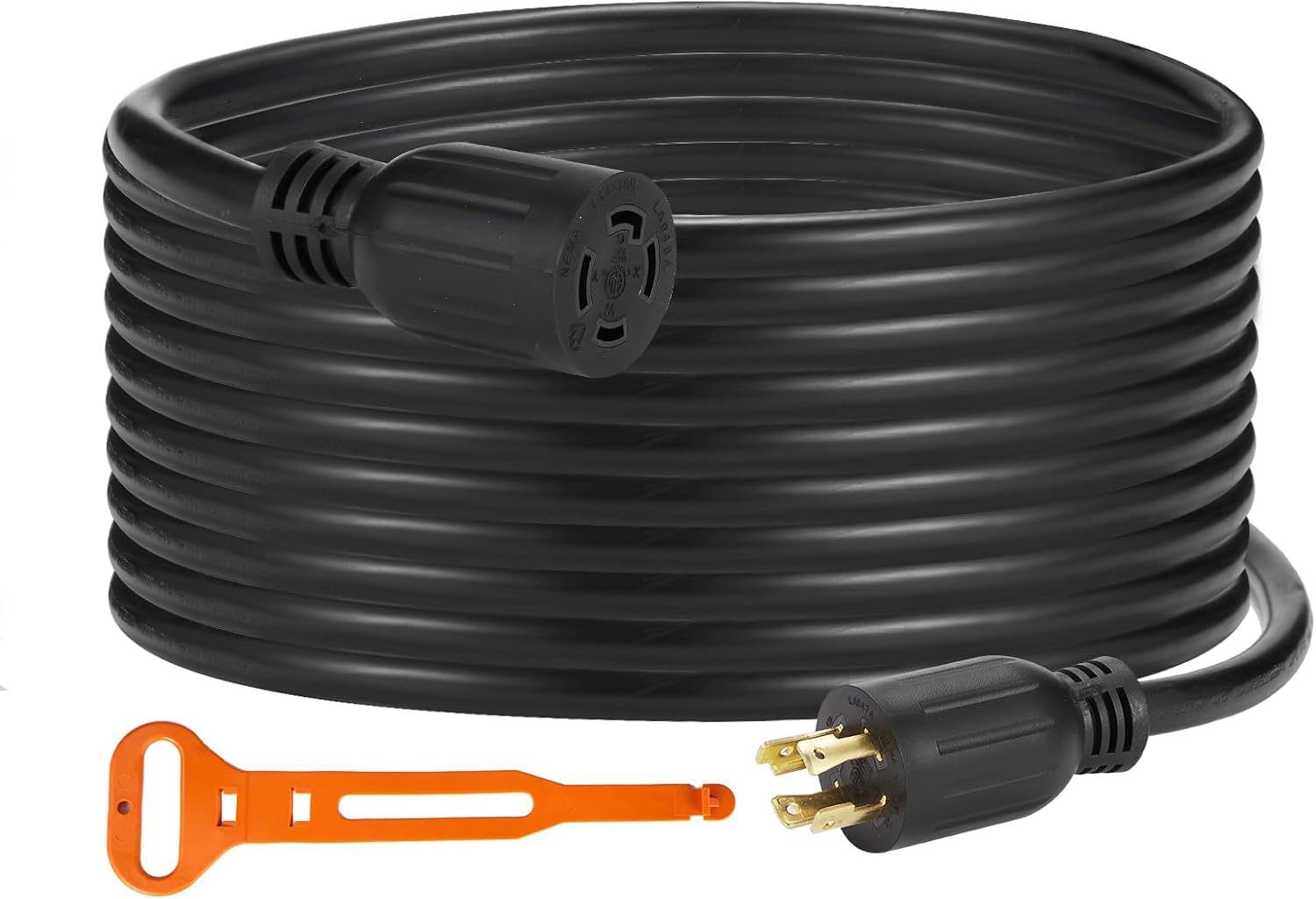 Amazon.com: Euker 30 Amp Generator Extension Cord 10FT,125/250V 7500 W ...
