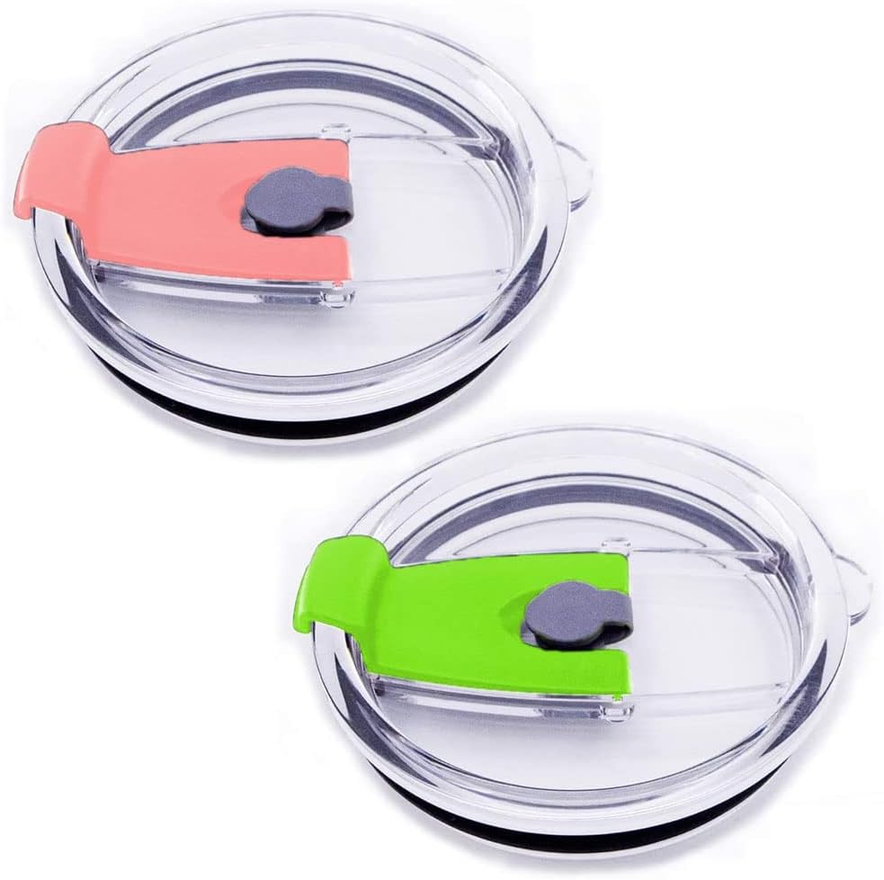Amazon.com | 2 pcs Tumbler Replacement Lids,Spill-proof Splash ...