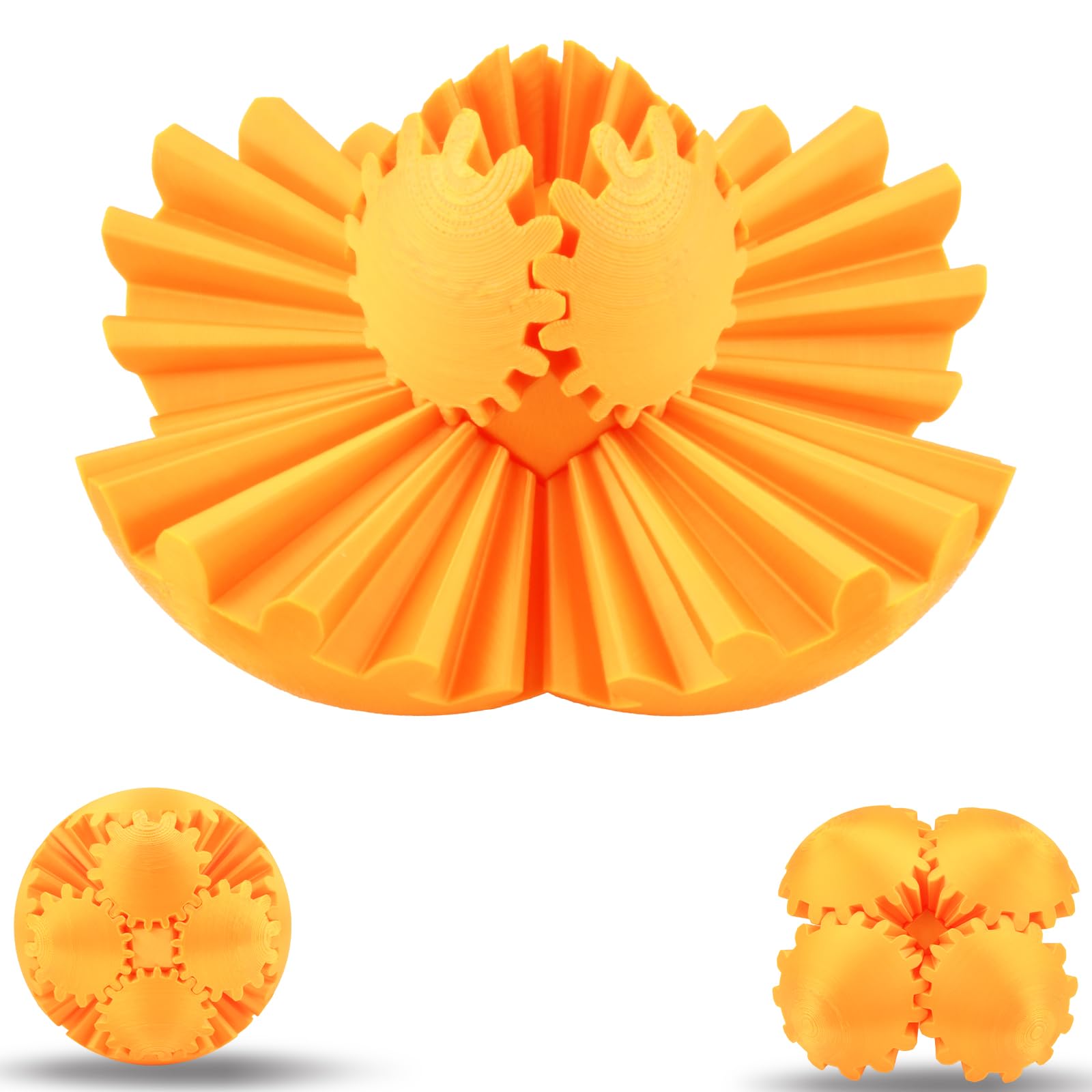 Amazon.com: 3D Printed Gear Sphere Ball – Colorful Gear Ball Fidget ...