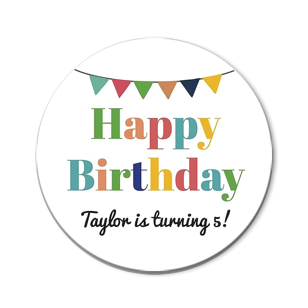 Custom Birthday Stickers Birthday Stickers Customized With Face And