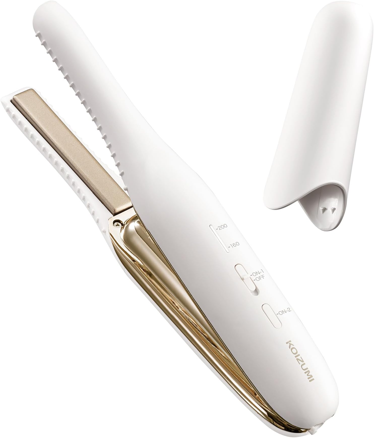 Amazon | コイズミ ヘアアイロン コードレス 前髪アイロン USB充電式 持ち運び コンパクト キャップ付 ブラック KHR-6420 ...