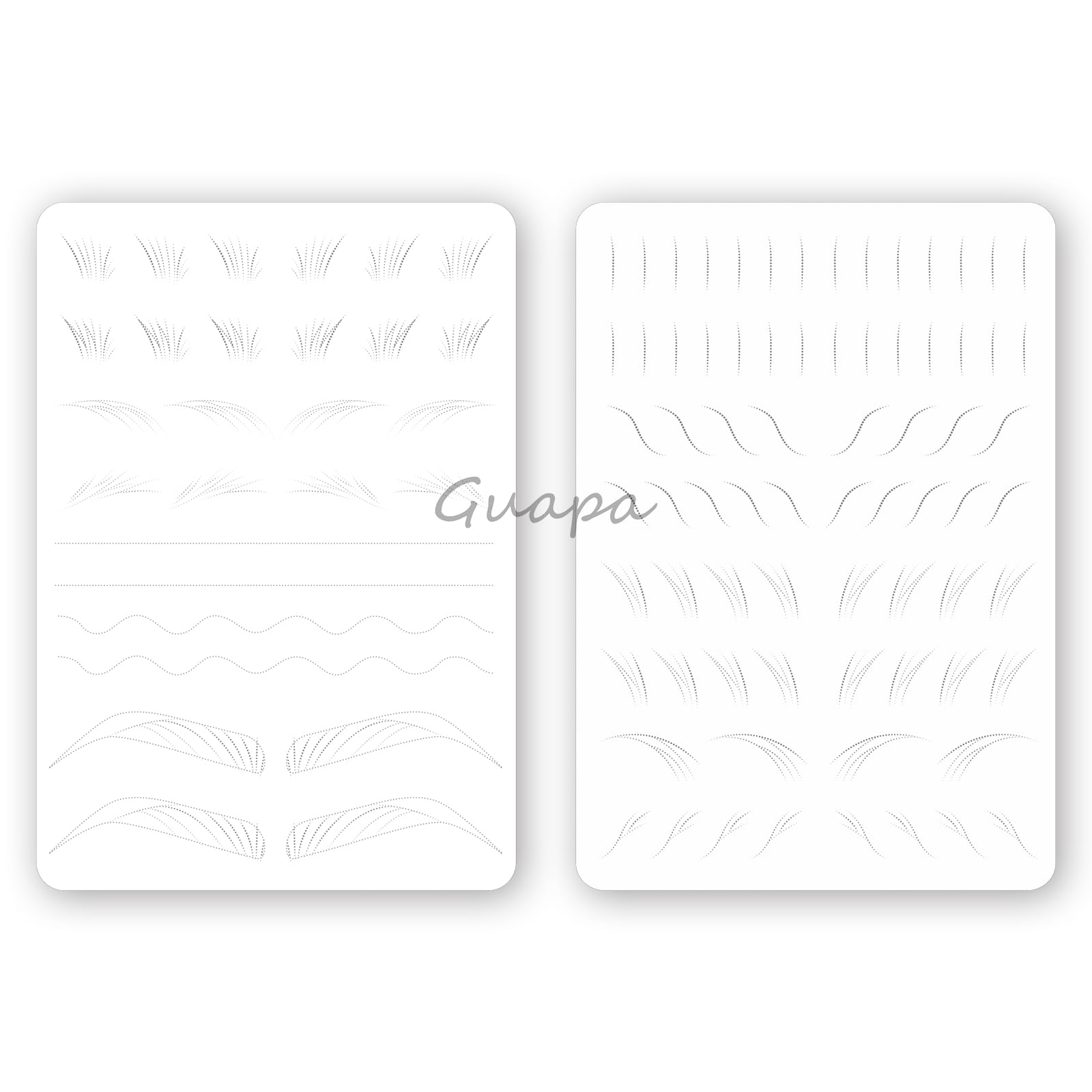 Amazon.com : 3 pcs White Microblading Hairstroke Practice Skin Hair ...