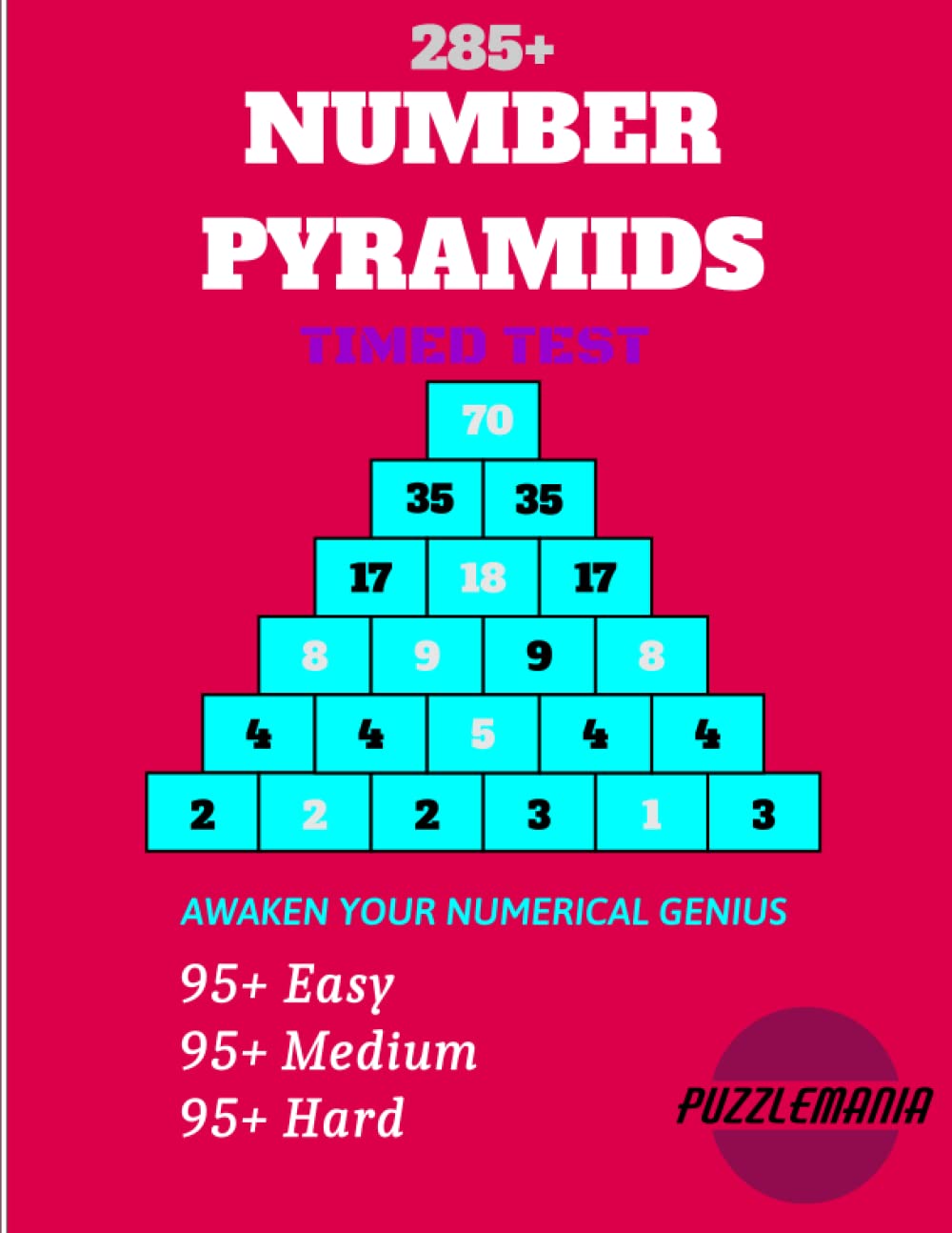 Number Pyramid Timed Test by Puzzlemania: Math Timed Test Puzzles for ...