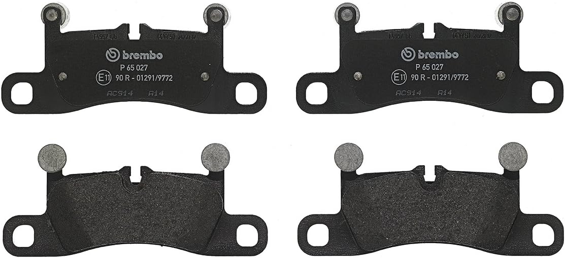 Amazon.com: Brembo P65027 Low-Met Alloy Steel Rear Disc Brake Pad Set ...