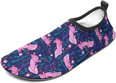 Amazon.com | Cute Axolotl Kawaii Pattern Water Shoes for Women Men ...