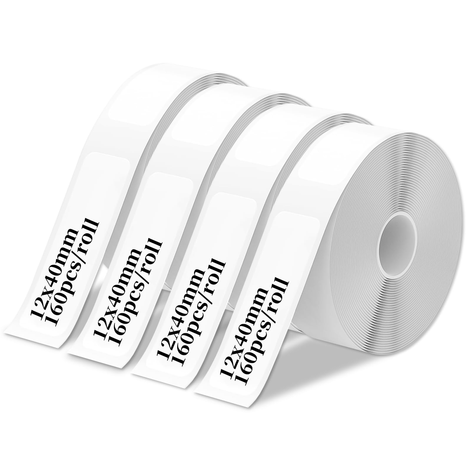 CIMOYBAI 4 Rollen Thermo-Etikettenband für Phomemo D30/D32/D35/Q30/Q30S ...