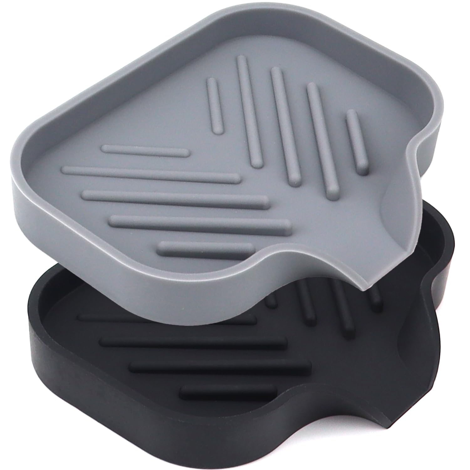 Amazon.com: YASMEN 2 Pcs Silicone Soap Dish, Soap Holder with Drain ...