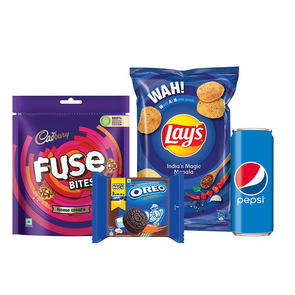 World Cup Snack Kit (Lays (Pack of 2), Pepsi (Pack of 2), Oreo (Pack of ...