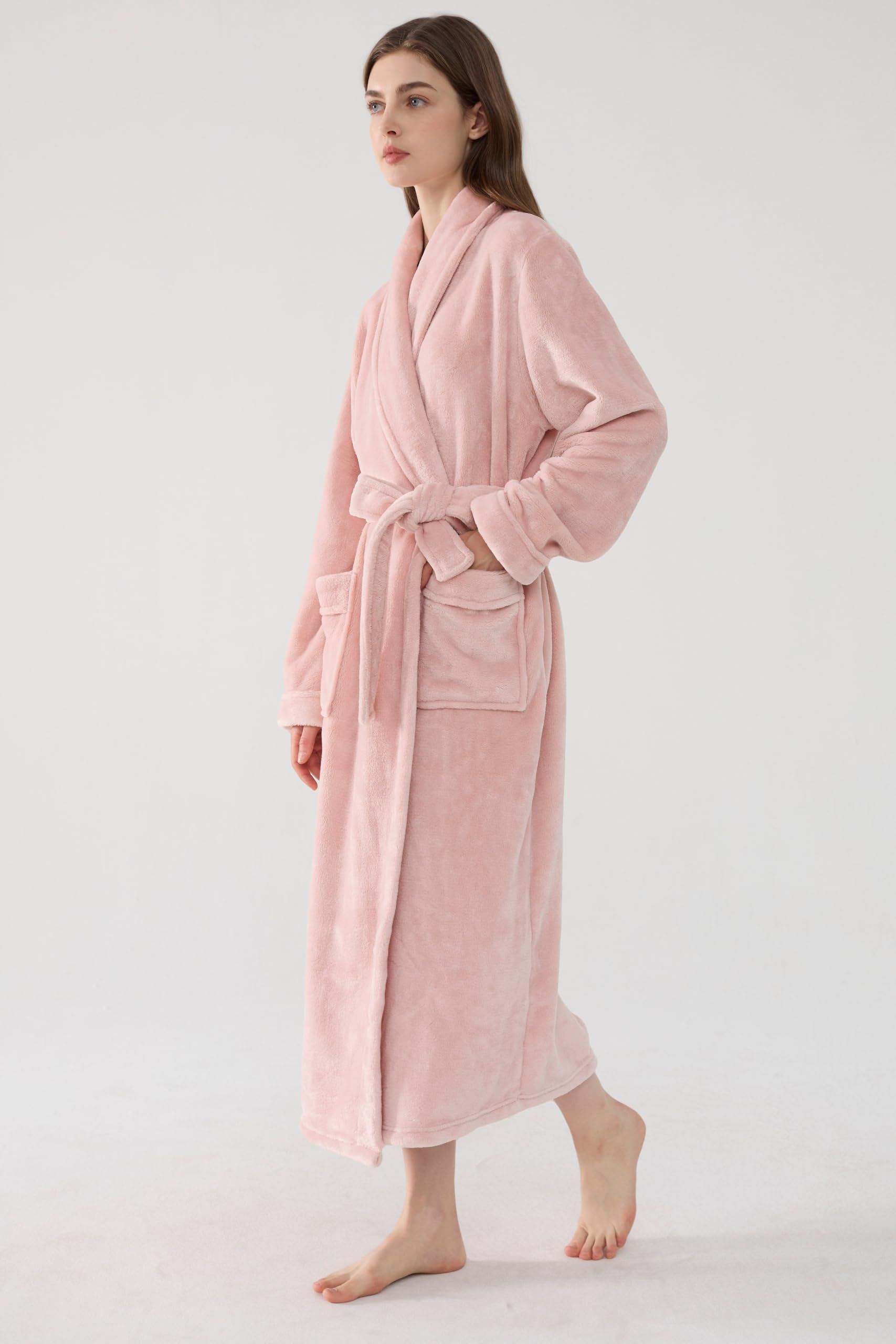 Snapklik.com : Amorbella Women Winter Fleece Robes Fuzzy Heavy Warm ...