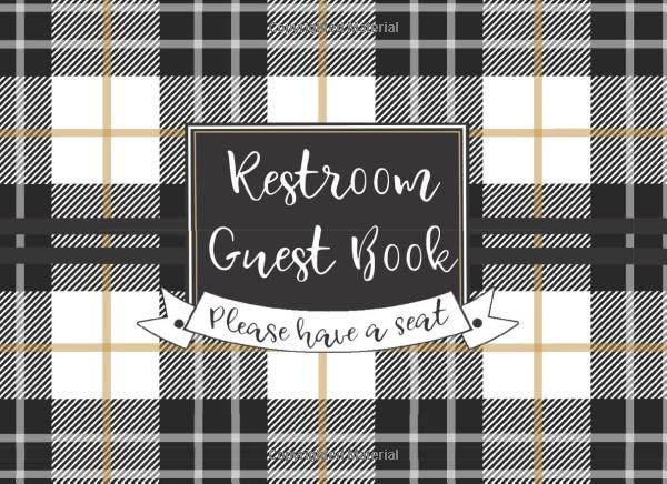 Restroom Guest Book - Please Have A Seat: Funny Prompt Book For ...