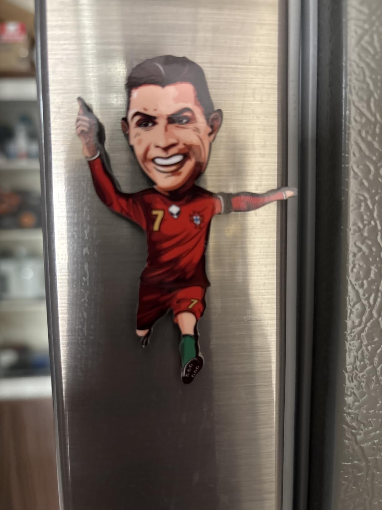 Bhai Please Ronaldo Wooden Fridge Magnet (Pack of 1) | Football, Soccer ...