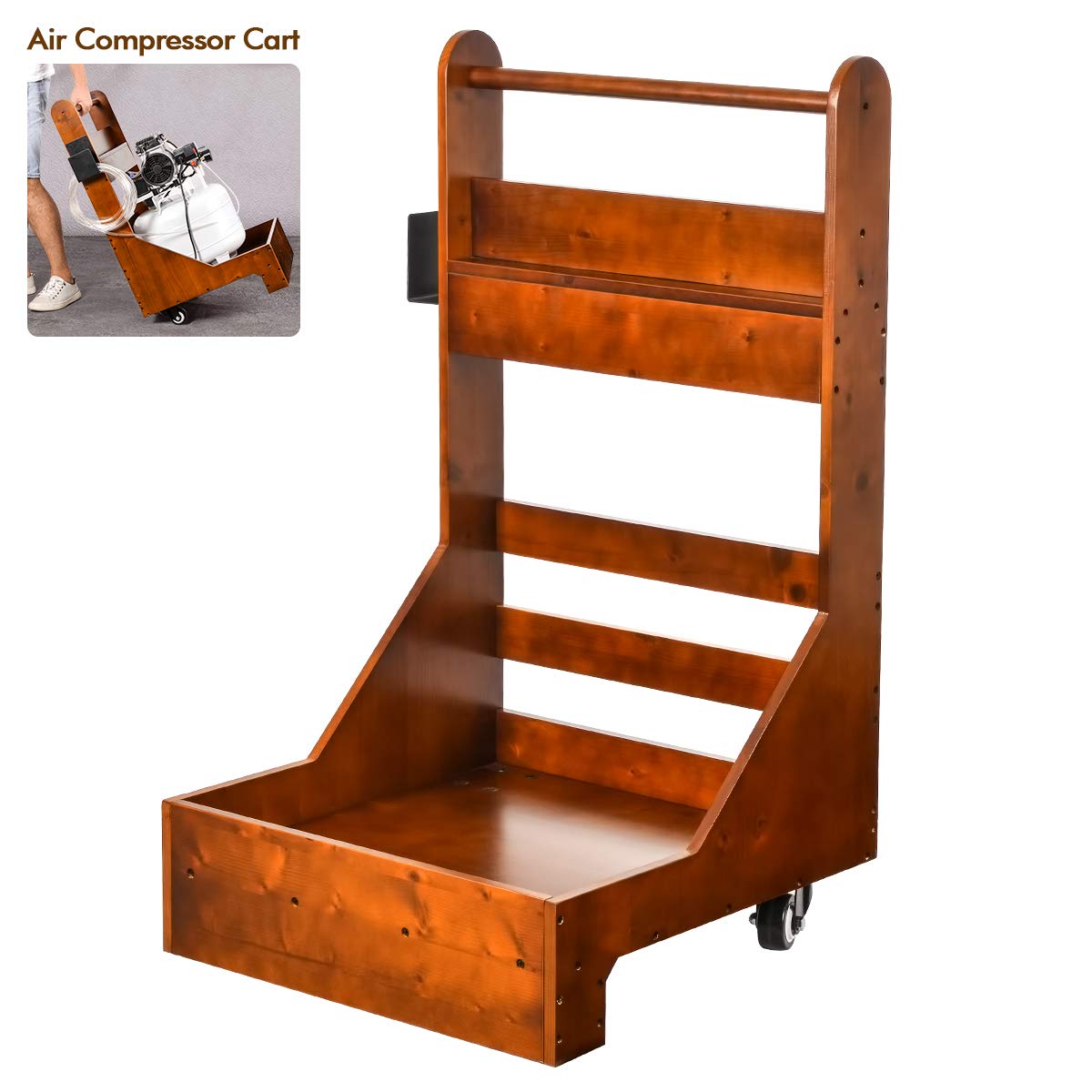 Air Compressor Cart Rolling Tool Cart And Air Compressor Storage ...