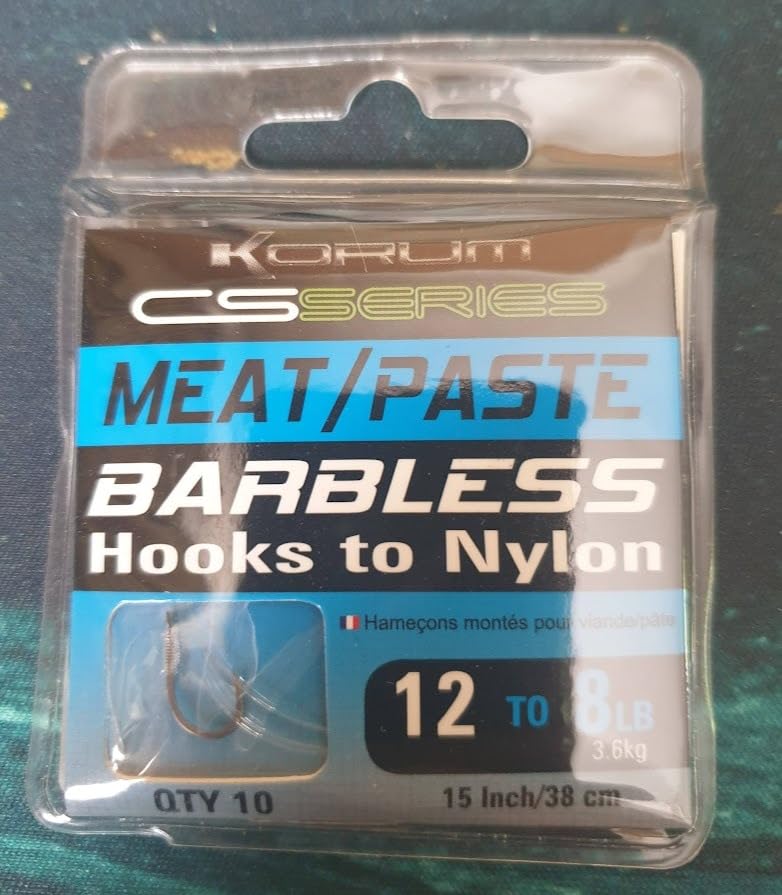 Korum Meat/Paste Hook Bundle - Sizes 12, 14, 16, and 18-40 Hooks to ...