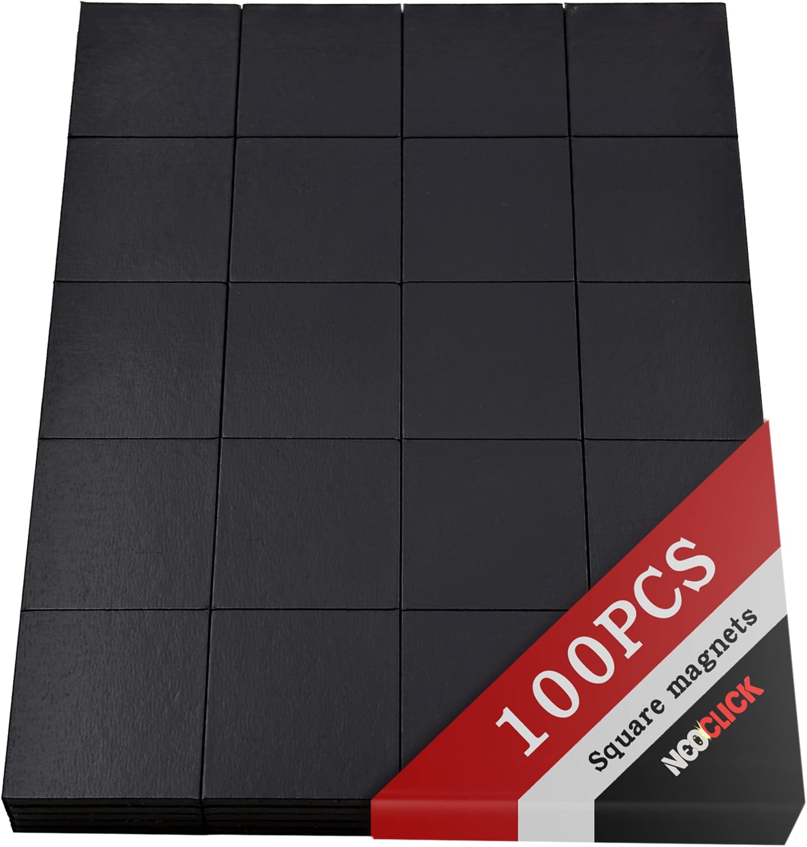 Amazon.com : NEOCLICK Magnetic Squares - Magnets with Adhesive Backing ...