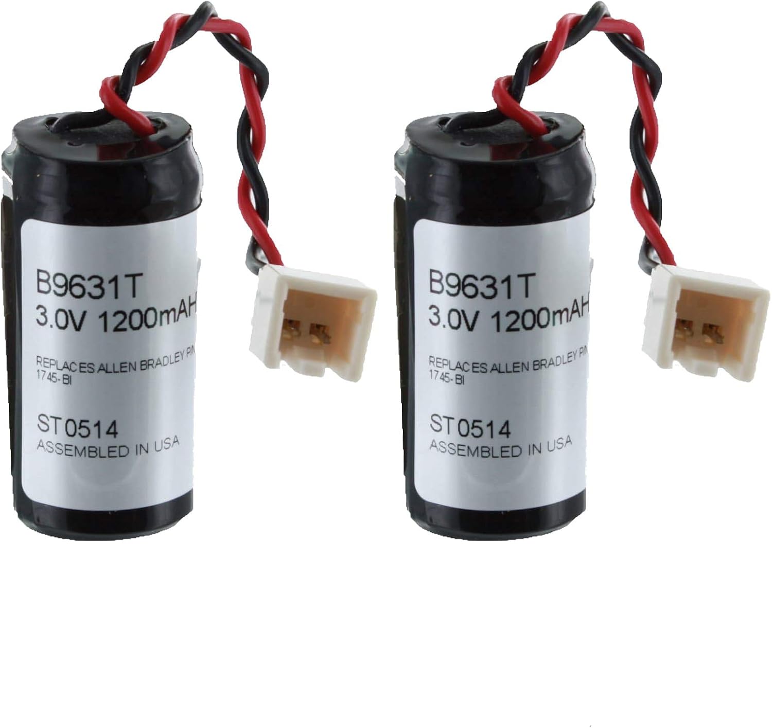 Amazon.com: (2-Pack) 3V PLC Battery Allen Bradley 1745-B1 SLC-100, 1745 ...