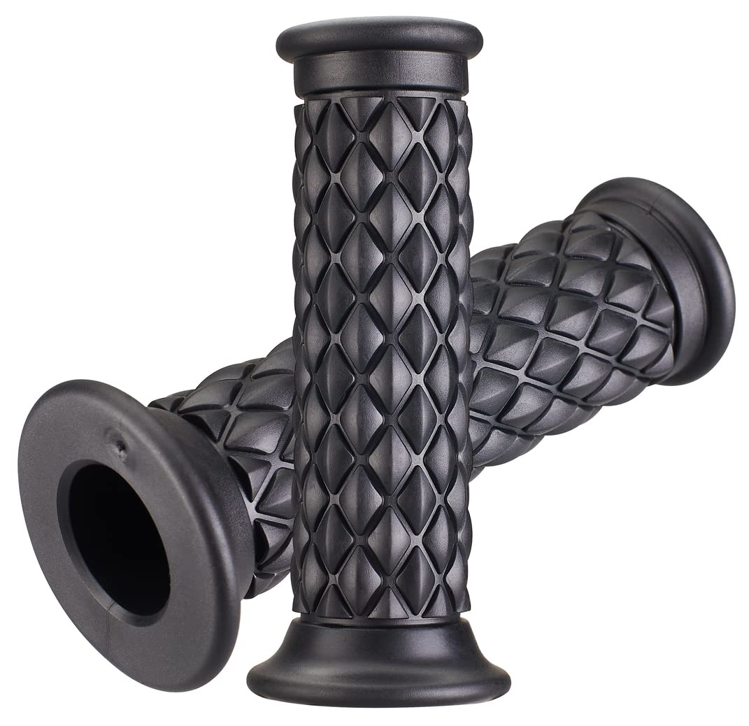 Amazon.com: Nuoxinus Motorcycle Hand Grips with Bar End Cap, Non Slip ...