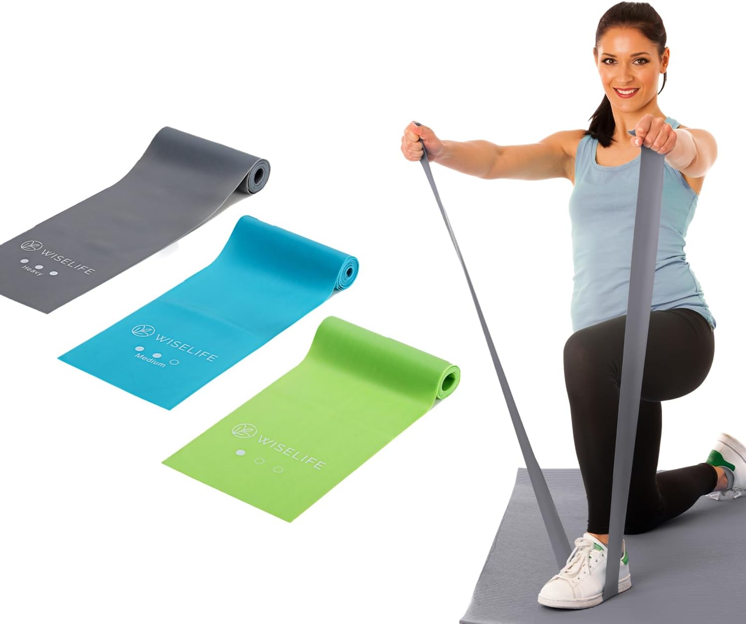 Theraband Medium Resistance Latex Exercise Band 11 Feet(Length) x 5 ...