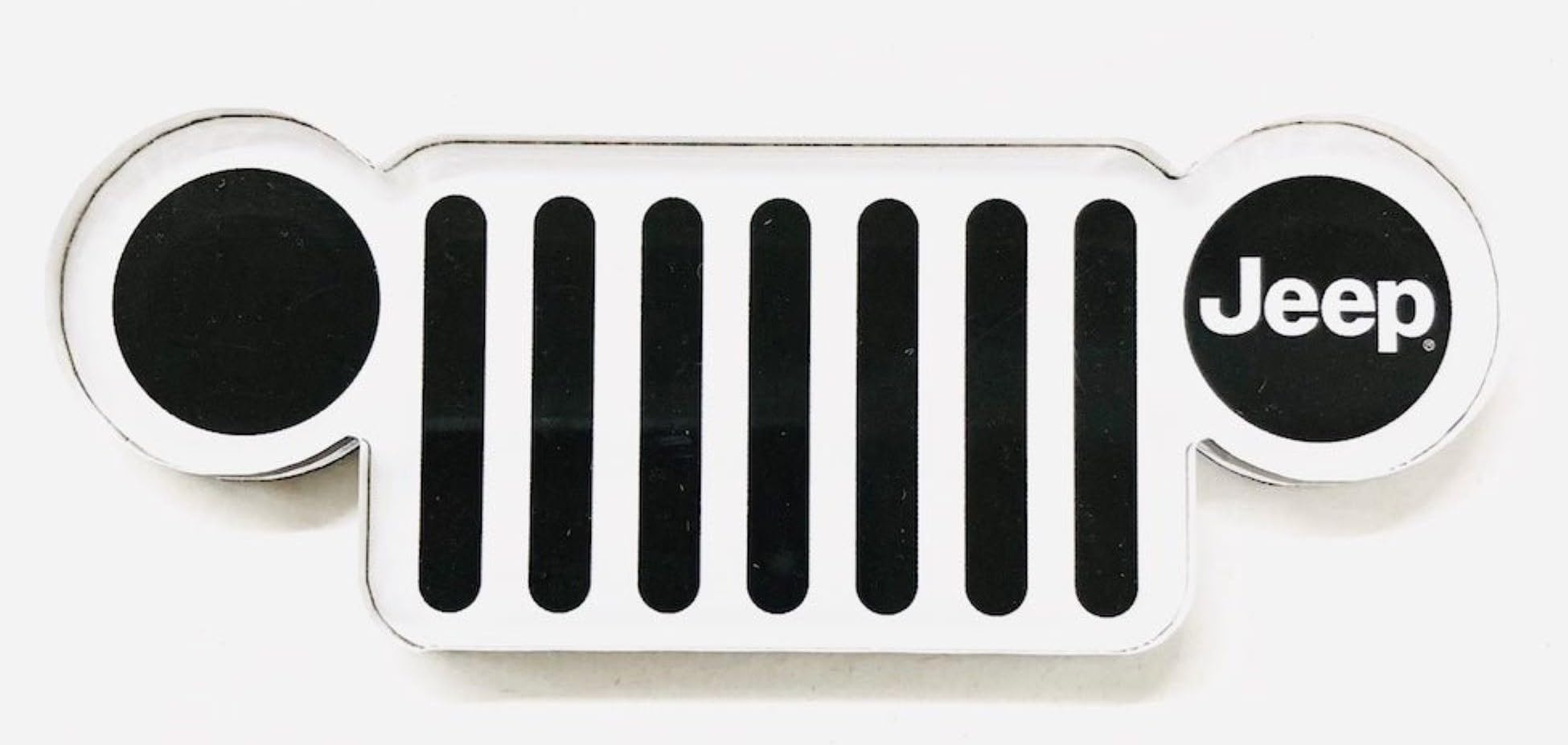 Snapklik.com : Jeep 7-Slot Grille Logo Magnet Classic Headlights And ...