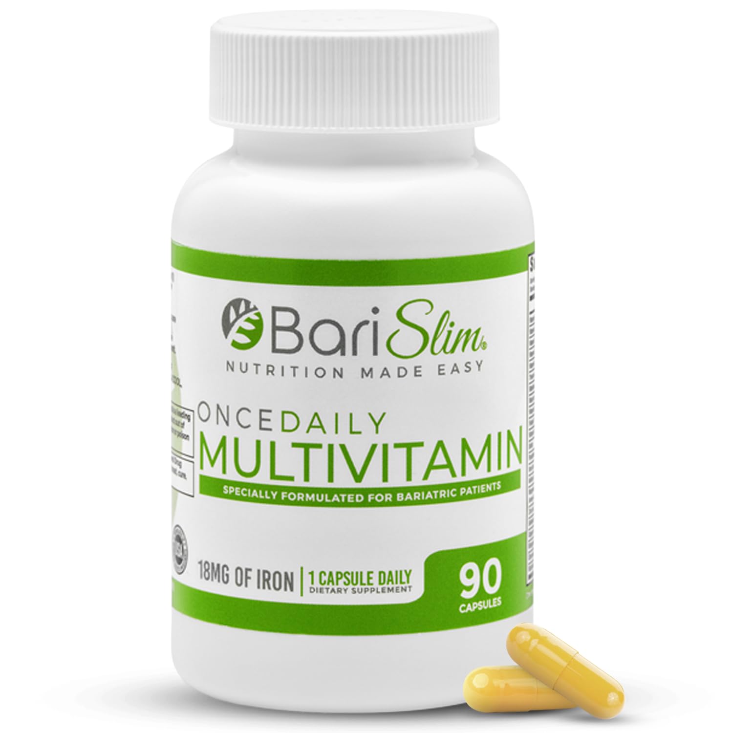 Amazon.com: BariSlim Once Daily Bariatric Multivitamin Capsule - 18mg ...