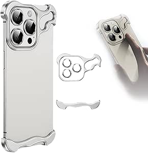Special-Shaped Metal Corner Pad Anti-Fall Phone Case for iPhone ...