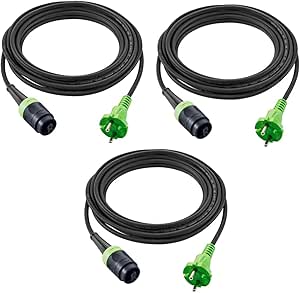 Amazon.com: Festool 3-Pack H05 RN-F4/3 (203935) 4m Green Male-to-Female ...