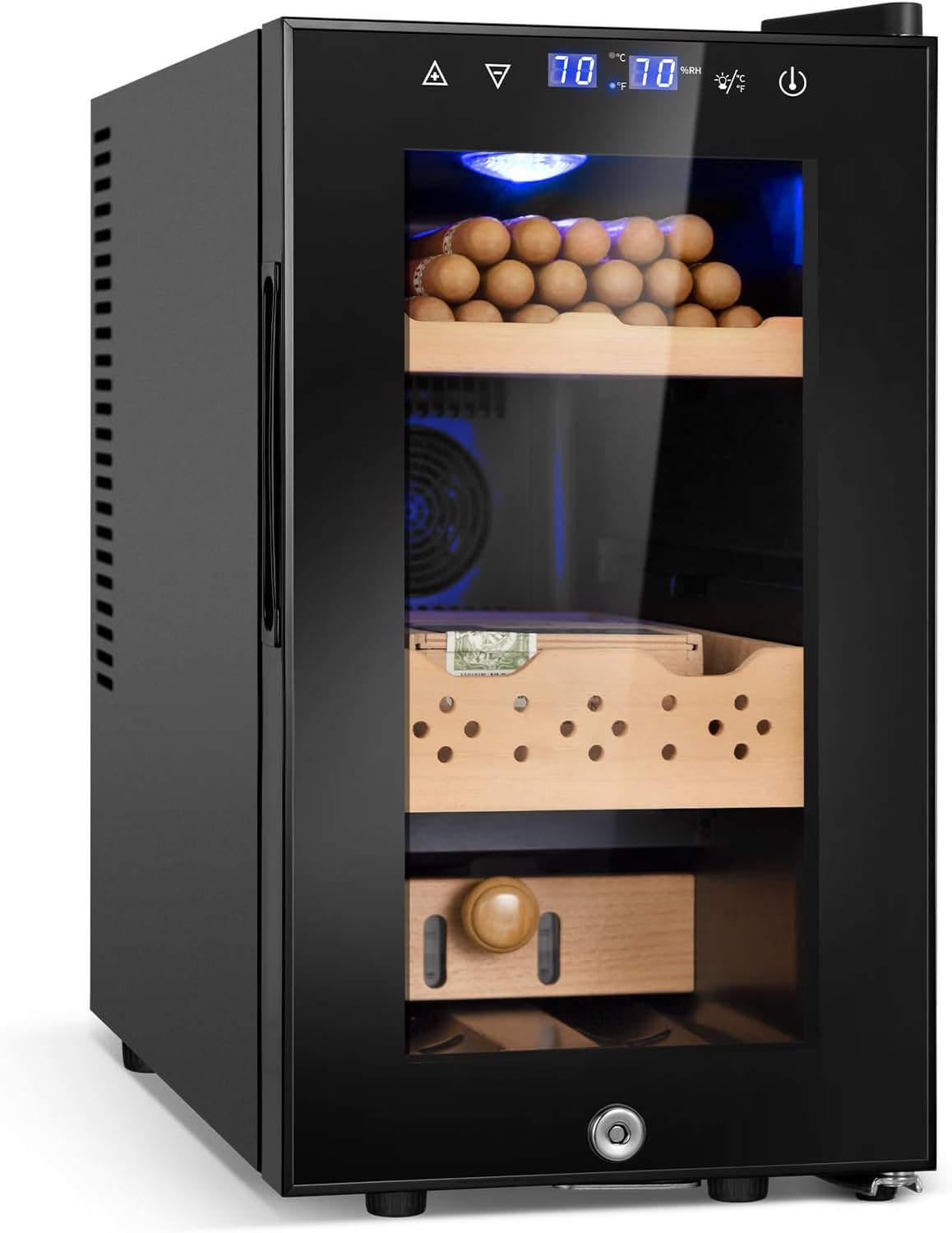 Amazon.com: FoMup Electric Cigar Humidor Cabinet, 25L Cooler with ...