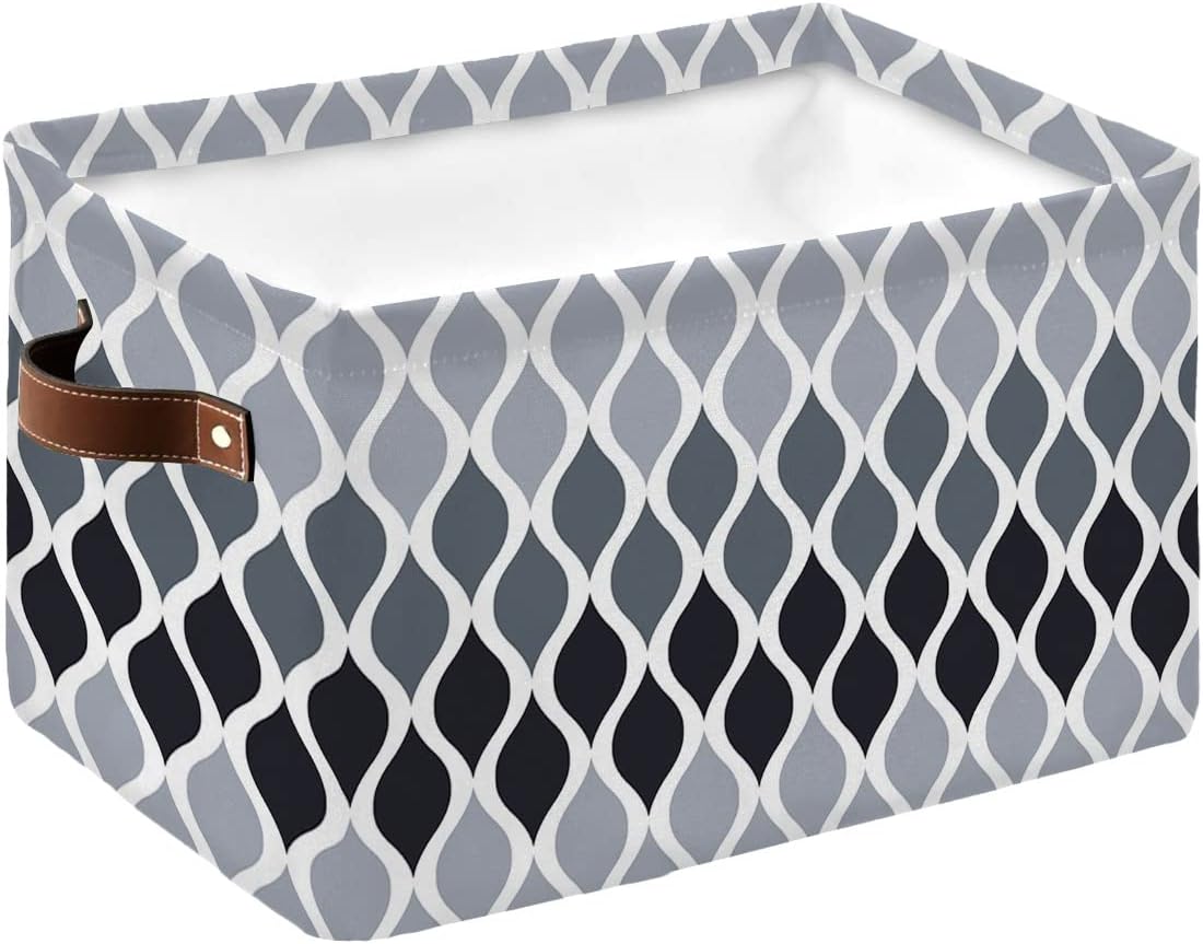 Amazon.com: Grey Ombre Storage Basket for Organizing Shelves ...
