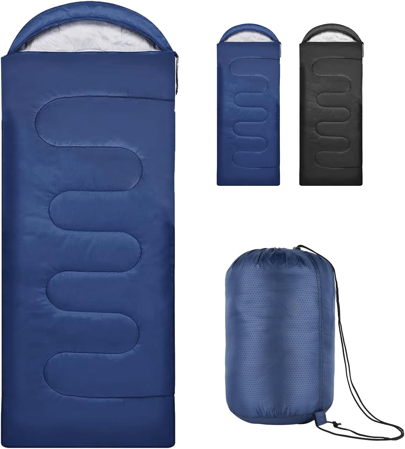 Tiazhan Sleeping Bag, Sleeping Bags for Adults, 4 Season Single Person ...