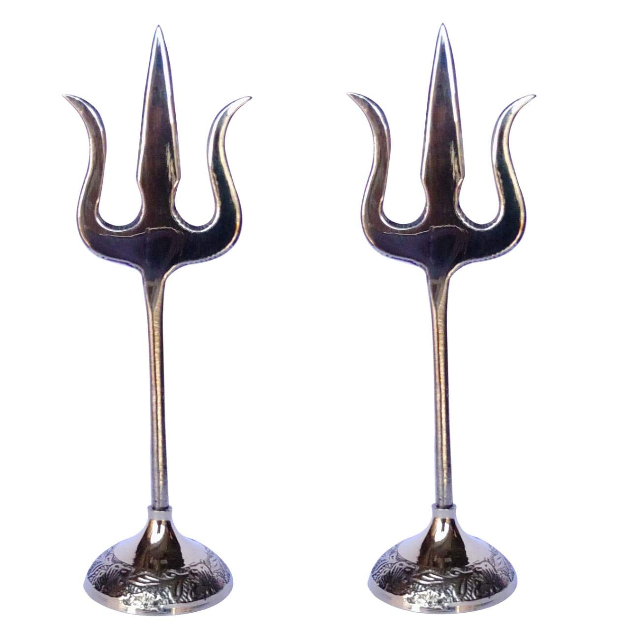 Buy S.S TRADERS Yellow Brass Trishul with Emboss Base in Unique and ...
