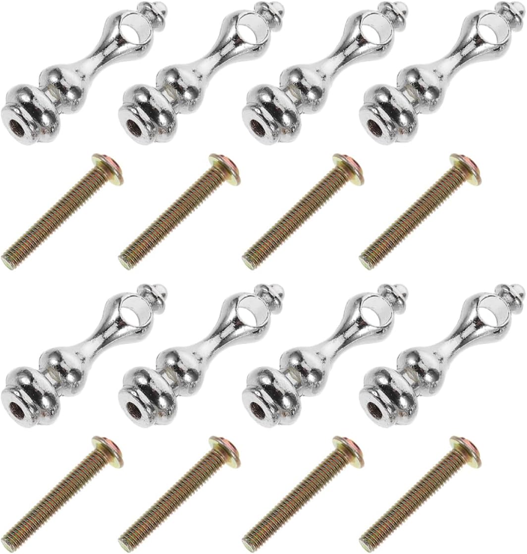 Amazon.com: Amosfun 8pcs Gallery Spindles Pole Connectors Metal ...