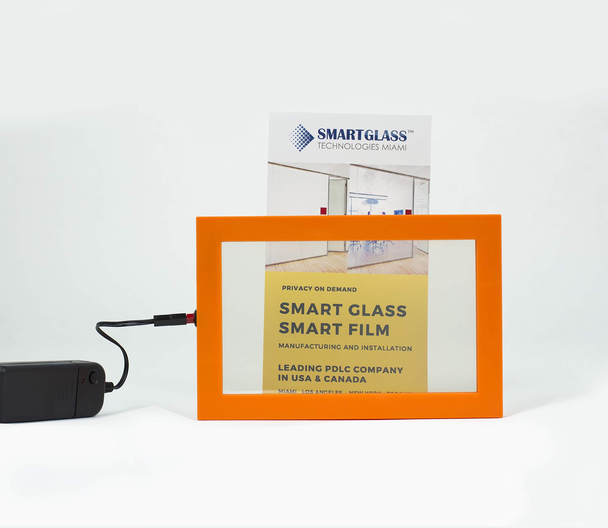 Buy Switchable Smart Glass Sample Electronic PDLC Smart Film Laminated ...