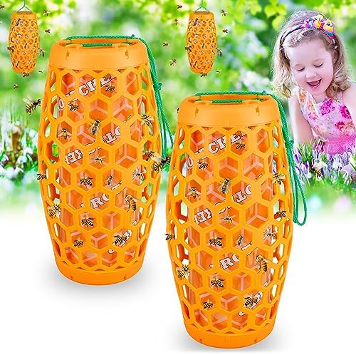 Amazon.com : JNKNT Wasp Trap Bee Catcher - Outdoor Hanging Carpenter ...