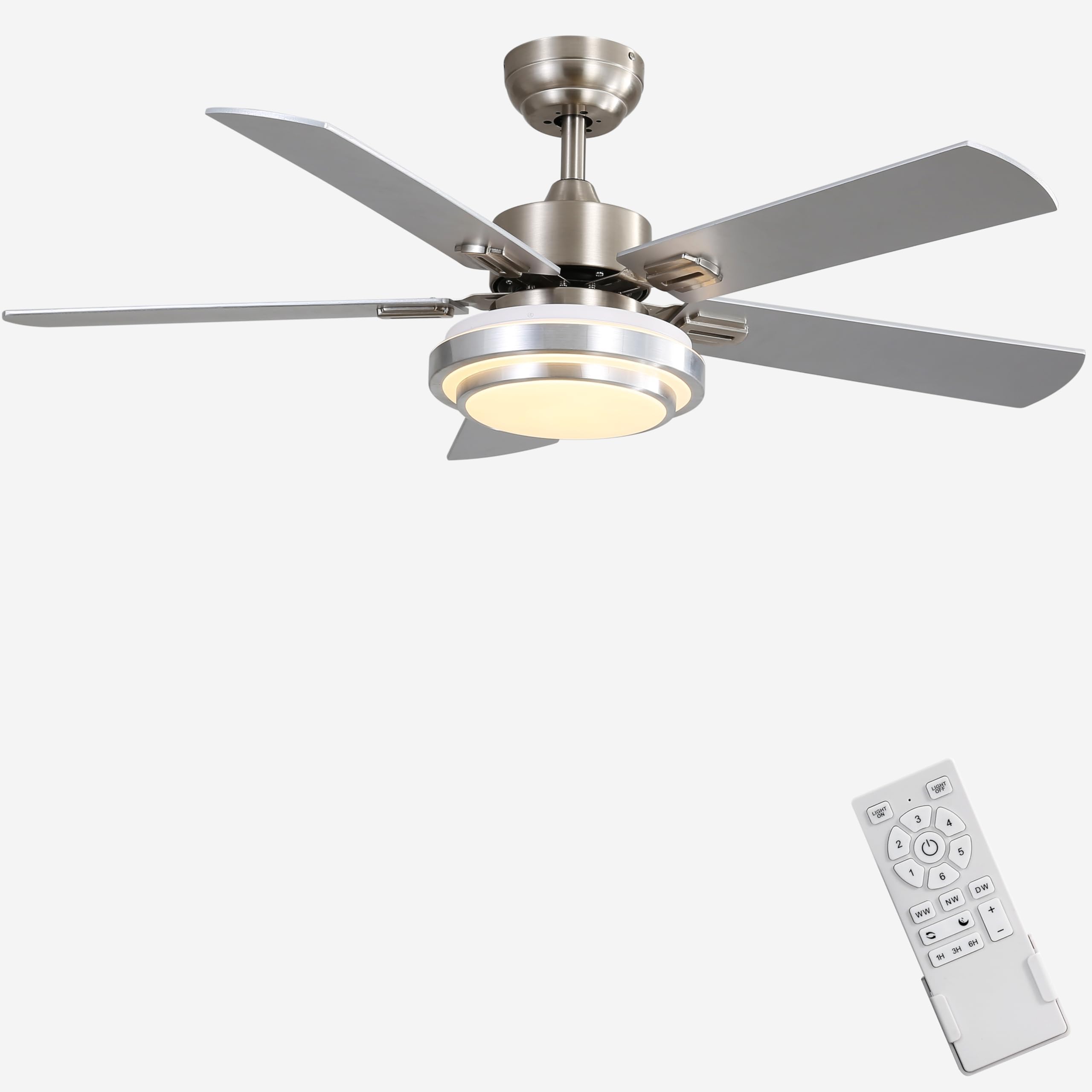 Luminance Kathy Ireland Home Astor, 52 Inch, Brushed Steel - Amazon.com