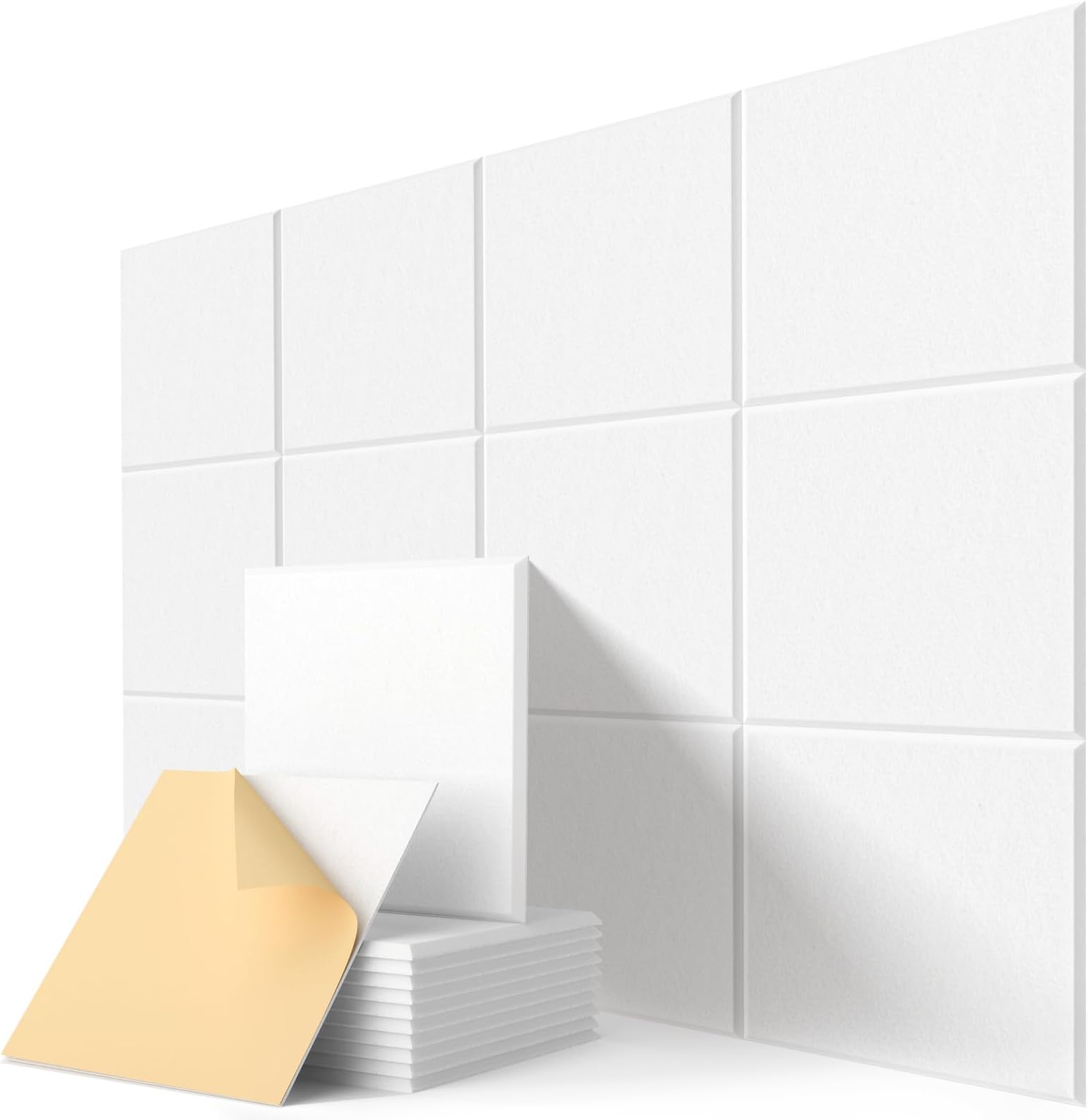 Sound Proof Panels, Kuchoow Acoustic Panels Self-Adhesive, 12 Pack ...