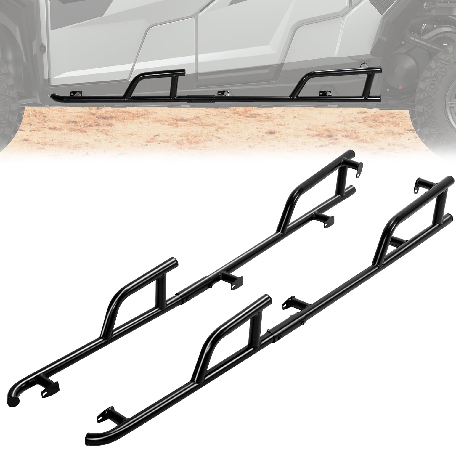 Amazon.com: KEMIMOTO Upgrade 4 Seater Rock Sliders Nerf Bars Compatible ...