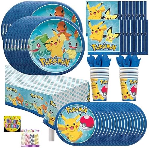 Amazon.com: Pokémon Plates 9" RD Pokemon Classic, Plates 7" RD Pokemon ...
