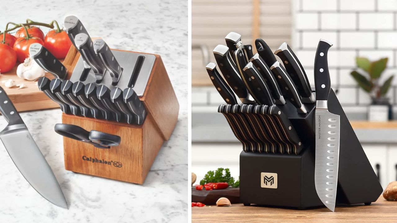 Watch Top 5 Best Kitchen Knife Block Sets on Amazon Live