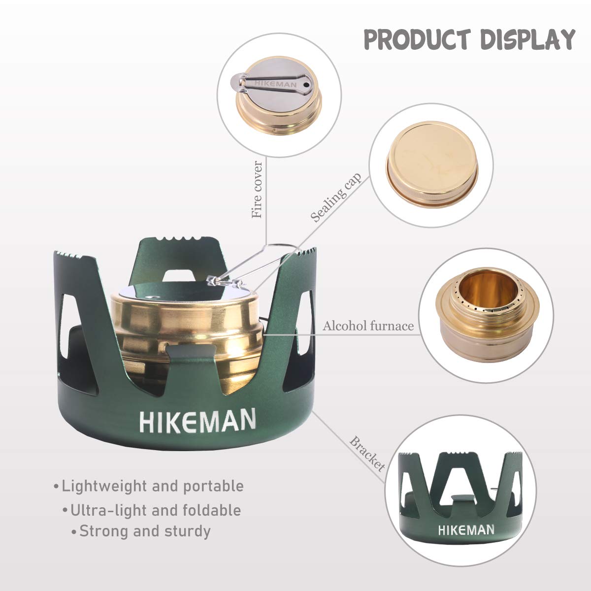 Snapklik.com : HIKEMAN Portable Mini Alcohol Stove Single Burner ...