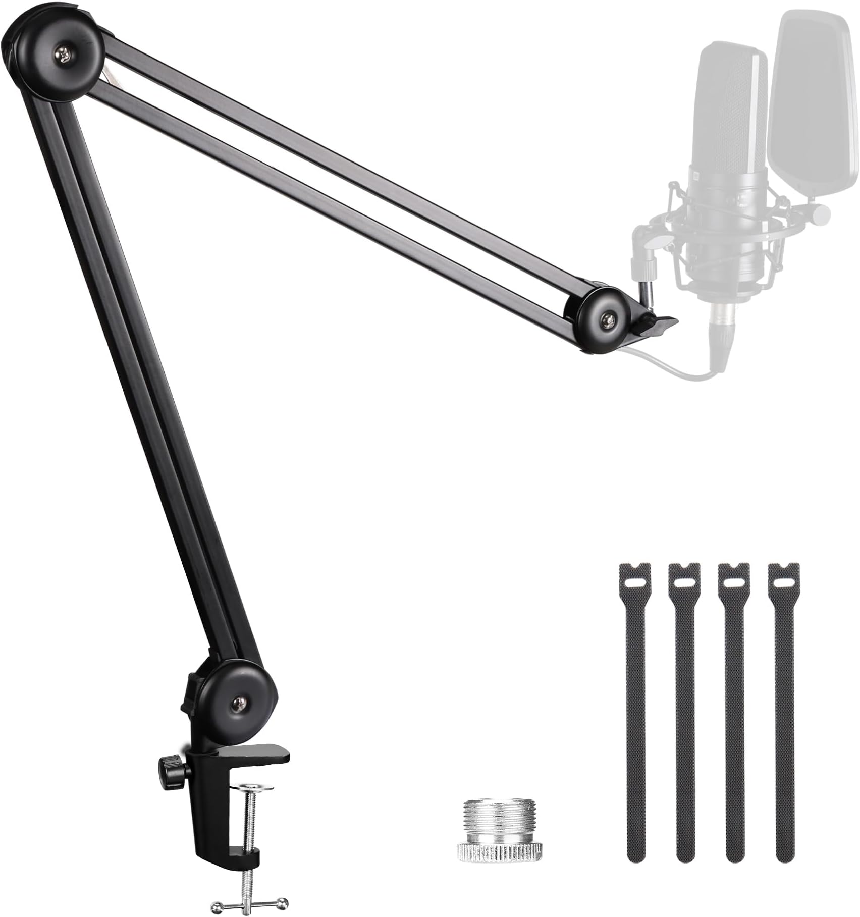 Amazon.com: BOYA Microphone Boom Arm,Large Mic Arm (46 inch) with Desk ...