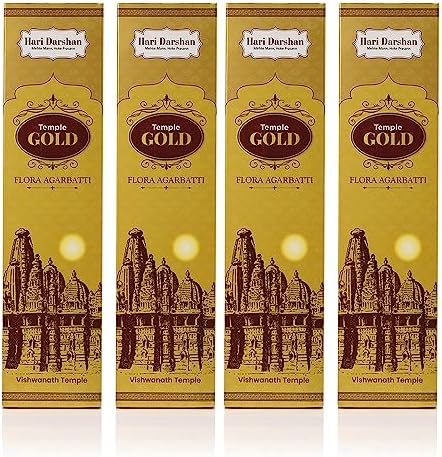 Hari Darshan Temple Premium Flora Combo Agarbatti - Pack of 4-12 Sticks ...