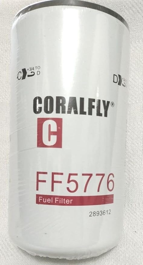 Amazon.com: 1 FIT FOR FLEETGUARD FF5776 CORALFLY FUEL FILTER CUMMINS ...