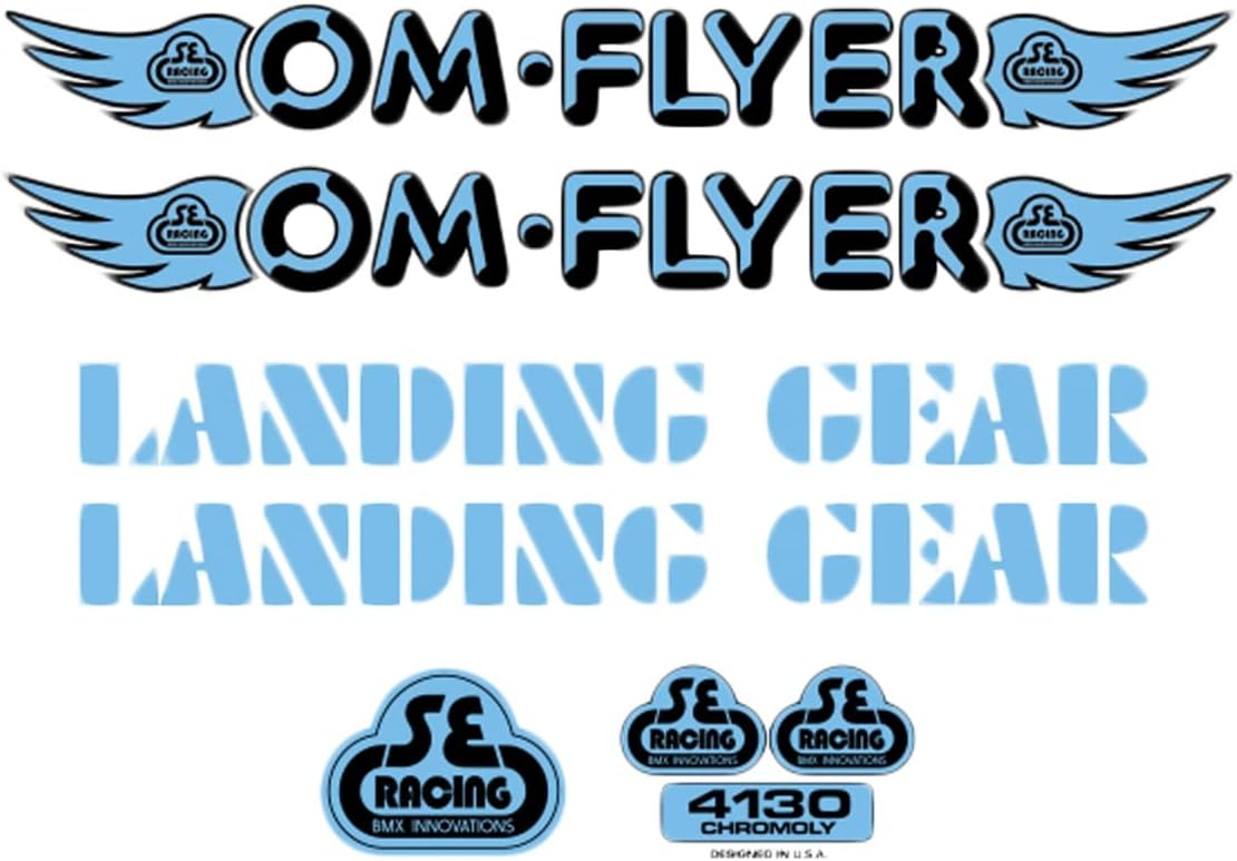 Amazon.com: SE Bikes DECALS SET OM FLYER BU : Automotive