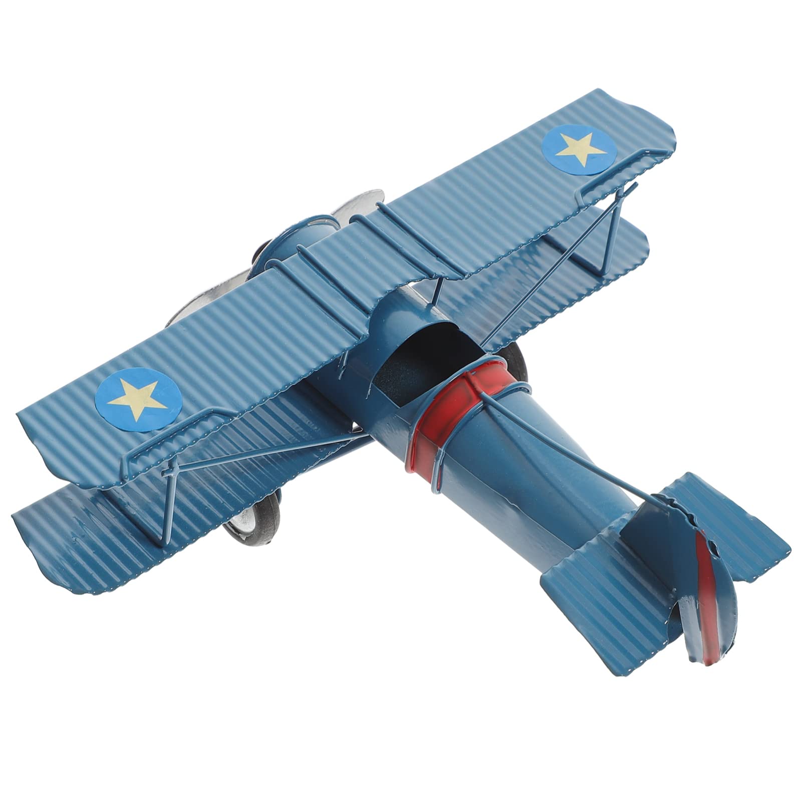 Amazon.com: Toyvian Vintage Airplane Model Retro Airplane Ornamentiron ...