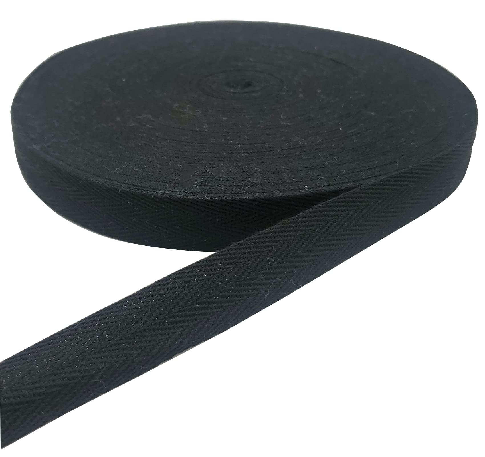 50 Yards Herringbone Tape Ribbon, Cotton Twill Tape Ribbon for Sewing ...