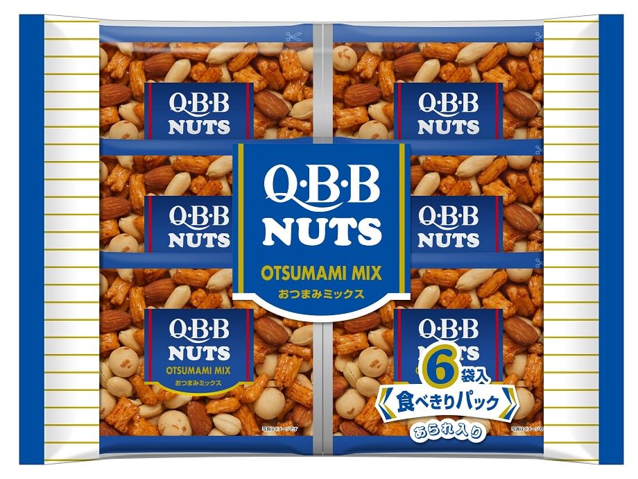 Amazon | QBB おつまみミックス 6P(108g)×4袋 | QBB(キュービービー) | おつまみ・珍味 通販