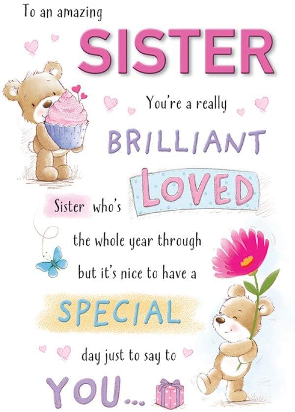 Felbridge Studio - Sister Birthday Card - Birthday Card Sister ...