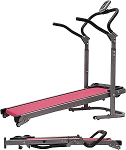 Amazon.com : Folding Treadmill, Pink Smart Walking Running Machine with ...